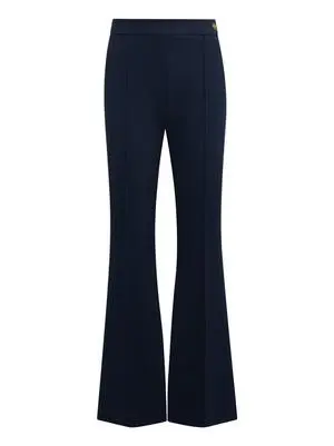 CALLAS MILANO Permanent Collection Lola Jersey Crop Flare Pants - Navy