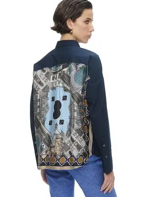 CALLAS MILANO Permanent Collection Sirene Milano Shirt Navy/navy