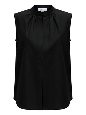 CALLAS MILANO Permanent Collection Olympia Sleeveless Shirt - Black