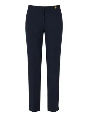 CALLAS MILANO Permanent Collection Charlotte Stretch Crepe Ankle Pants - Navy