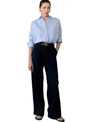 CALLAS MILANO Ss26 Sailor Wide Leg Pant - Navy