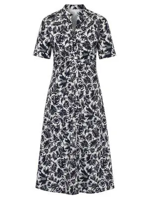 CALLAS MILANO Ss26 Noor Short Sleeve Shirtdress - Black/white