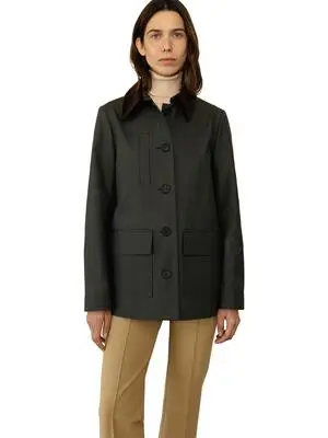CALLAS MILANO Ps26 Hudson Field Jacket With Velvet Collar - Army