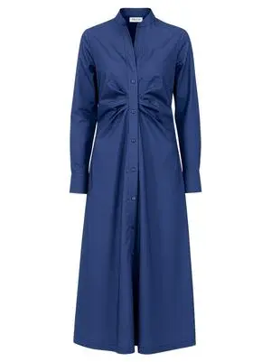 CALLAS MILANO Ps26 Genny Long Sleeve Shirtdress - Ocean
