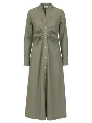 CALLAS MILANO Ps26 Genny Long Sleeve Shirtdress - Olive