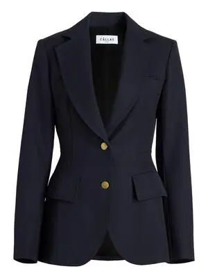 CALLAS MILANO Permanent Collection Neptune Two-button Blazer - Navy