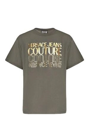Versace Jeans Couture Logo Printed Crewneck Sweat-shirt T-shirt - Grey