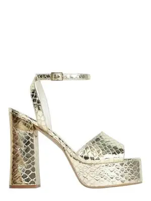 TERRY DE HAVILLAND Nova Bolt Platform Heels - Gold