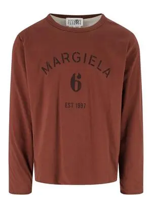 MAISON MARGIELA Reversible Logo T-shirt - Brown
