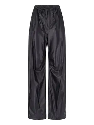 MAISON MARGIELA Wide Faux Leather Pants - Black
