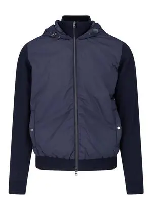 Herno Jacket With Hood - Blue