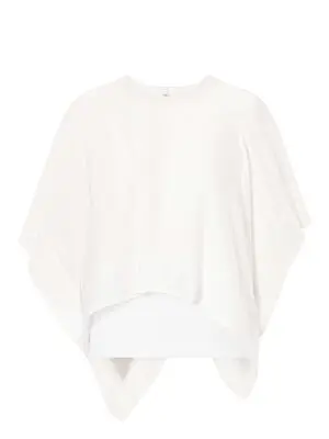 Sacai Layered Satin Blouse - Ecru