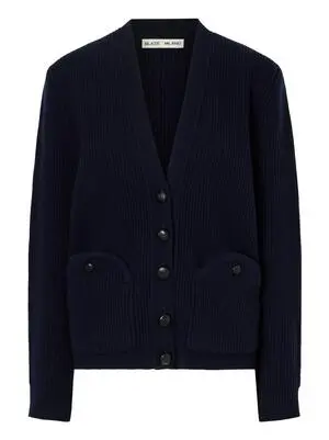 BLAZÉ MILANO Ribbed Wool And Cashmere-Blend Cardigan