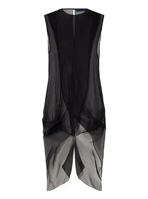 Sharon Wauchob Olga Layered Silk Tank - Black
