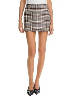 ANINE BING Tierra Plaid Mini Skirt - Multi