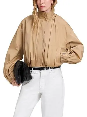 A.L.C. Amlie Ruched Jacket - Light Bark