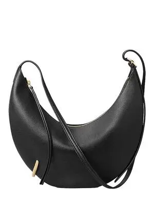 Tory Burch Pierced Leather Crossbody - Black
