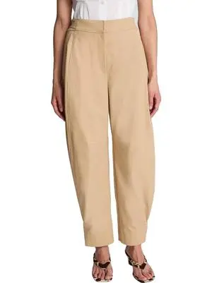 KENNETH COLE High-waist Barrel Leg Pants - Farro
