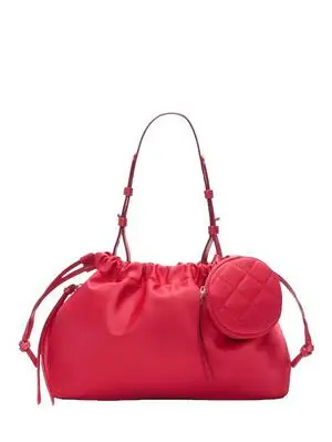 Mz Wallace Small Waverly Shoulder Bag With Quilted Pouch - Apple