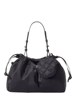 Mz Wallace Small Waverly Shoulder Bag With Quilted Pouch - Black