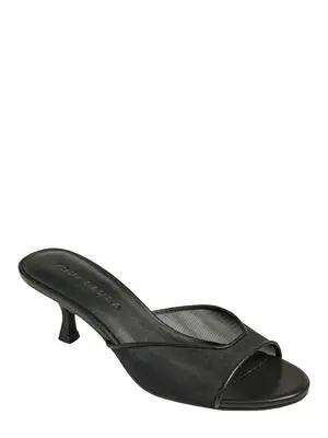 Yosi Samra Opal Mesh Open Toe Sandal - Black