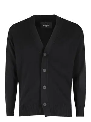 GRAN SASSO Single-breasted Sweater - Black