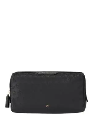 ANYA HINDMARCH Logo Jacquard Pouch - Black