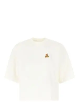 Palm Angels Mini Bear Cropped T-shirt - White