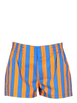 Sunnei Striped Elastic Waist Shorts - Blue