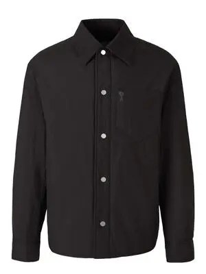 AMI Paris De Coeur Padded Overshirt - Black