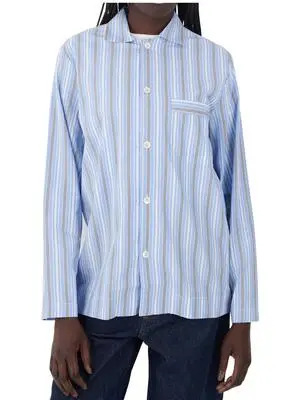 TEKLA Striped Shirt Pajamas - Blue