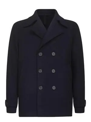 Harris Wharf London Double-breasted Wool Jacket - Black