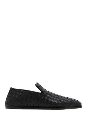 Bottega Veneta Square-toe Casual Shoes - Black
