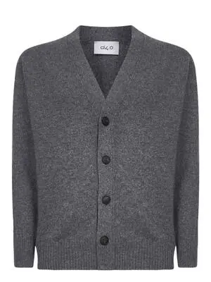 GRAN SASSO V-neck Buttoned Cardigan - Black