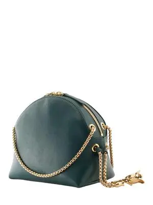 Erdem Leather Shoulder Bag - Gray
