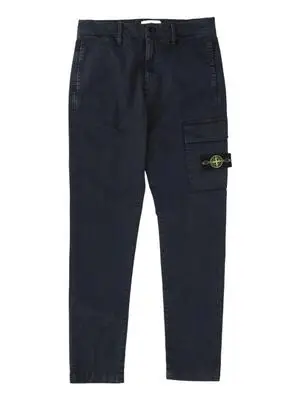 Stone Island Logo-patch Cargo Pants - Blue