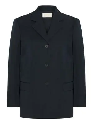 THE ROW Eudora Tailored Jacket - Deep Navy Blue
