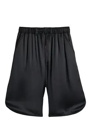 Y3 Logo Detail Drawstring Shorts - Black