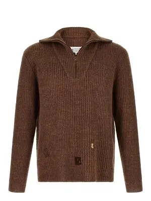 MAISON MARGIELA Shetland Knit Jumper - Brown