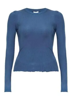 Alaïa Long-sleeve Knit Top - Blue