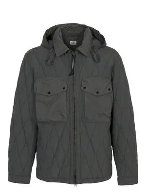 C.P. COMPANY Hooded Padded Jacket - Black