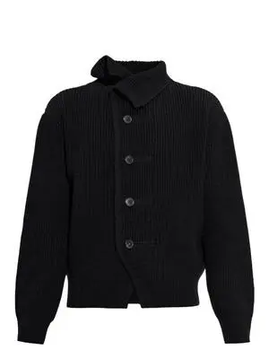 Dries Van Noten Chunky Knit Cardigan - Black