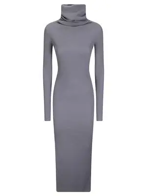 Rick Owens Long Sleeve Dress - Gray
