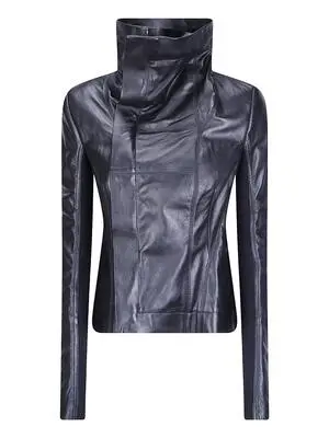 Rick Owens Long-sleeved Casual Jacket - Black