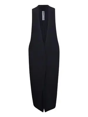 Rick Owens V-neck Sleeveless Knit Top - Black