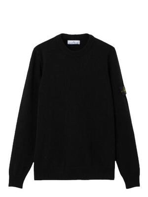 Stone Island Long-sleeve Crew-neck Sweater - Black