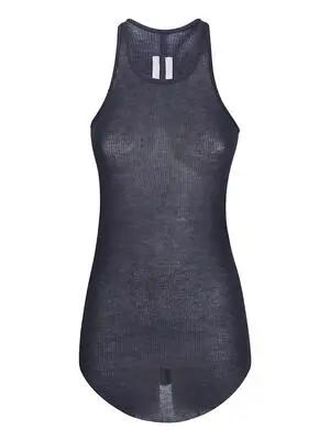 Rick Owens Round Neck Sleeveless Vest - Black