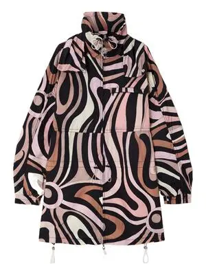 Emilio Pucci Printed Taffeta Jacket - Black