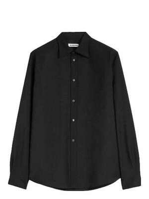 JIL SANDER Long-sleeved Shirt - Black