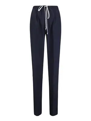 Rick Owens Drawstring Casual Pants - Black